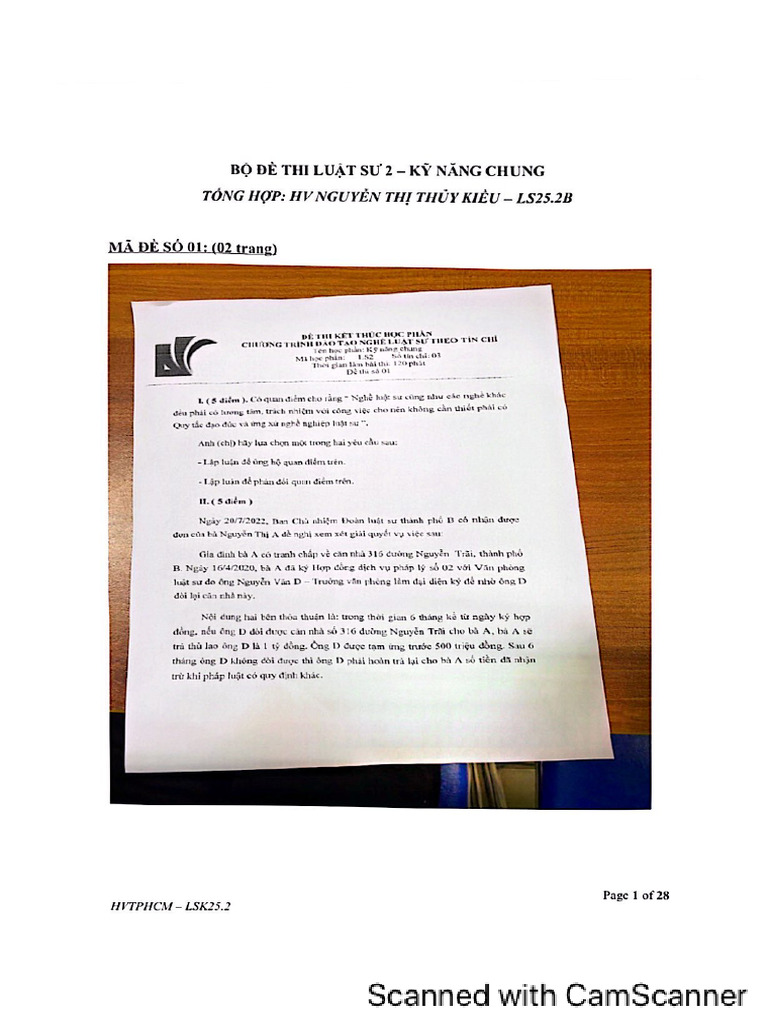 Đề thi LS.2 | PDF