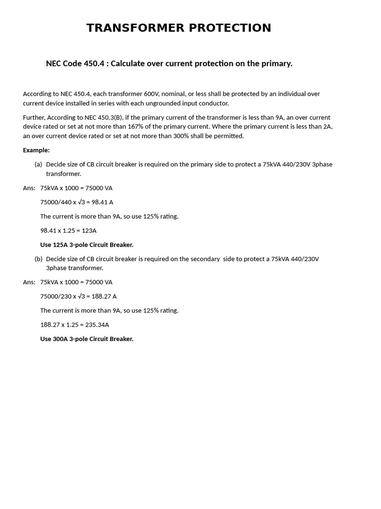 Transformer Protection | PDF