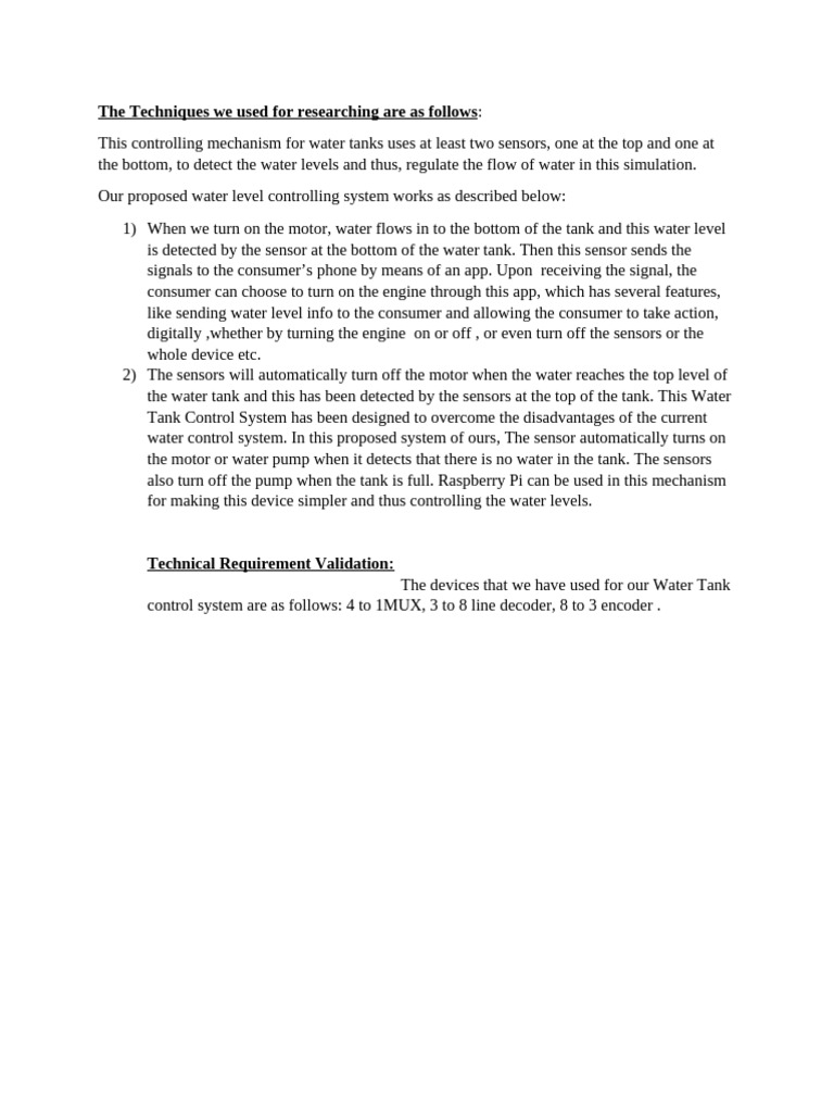 Technical Encoder Devices (Water Tank) | PDF | Electronics | Computer ...
