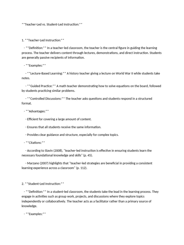 Teacher Led vs. WPS Office | PDF | Learning | Cognition