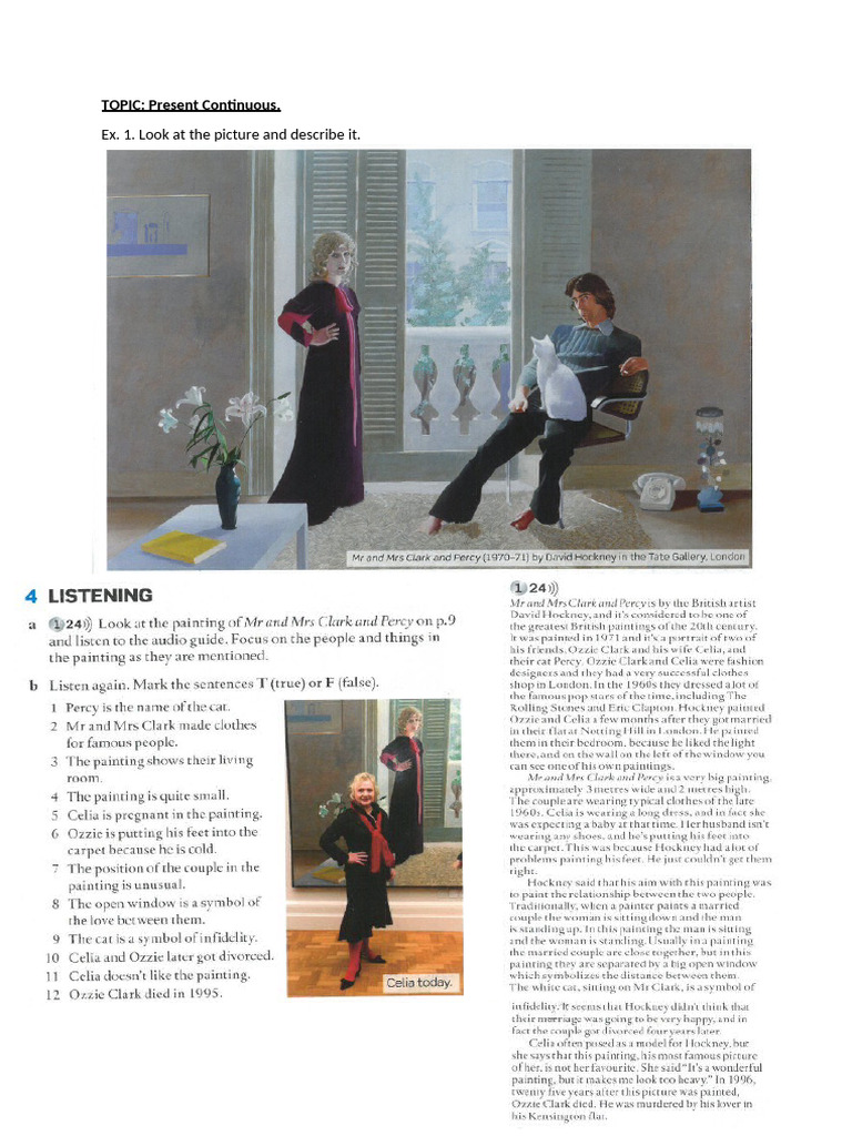 Present Continuous | PDF