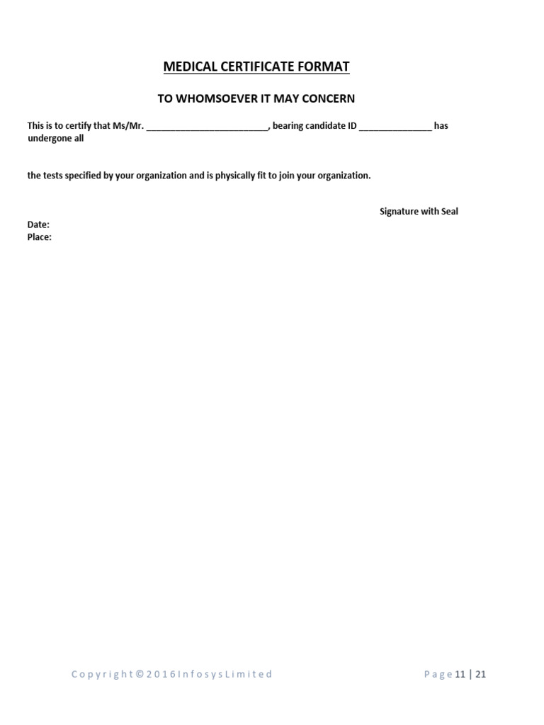 Pre Joining Guidelines Jan17 Pages | PDF