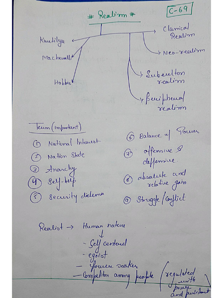 Class 69 & 70 (Realism) | PDF