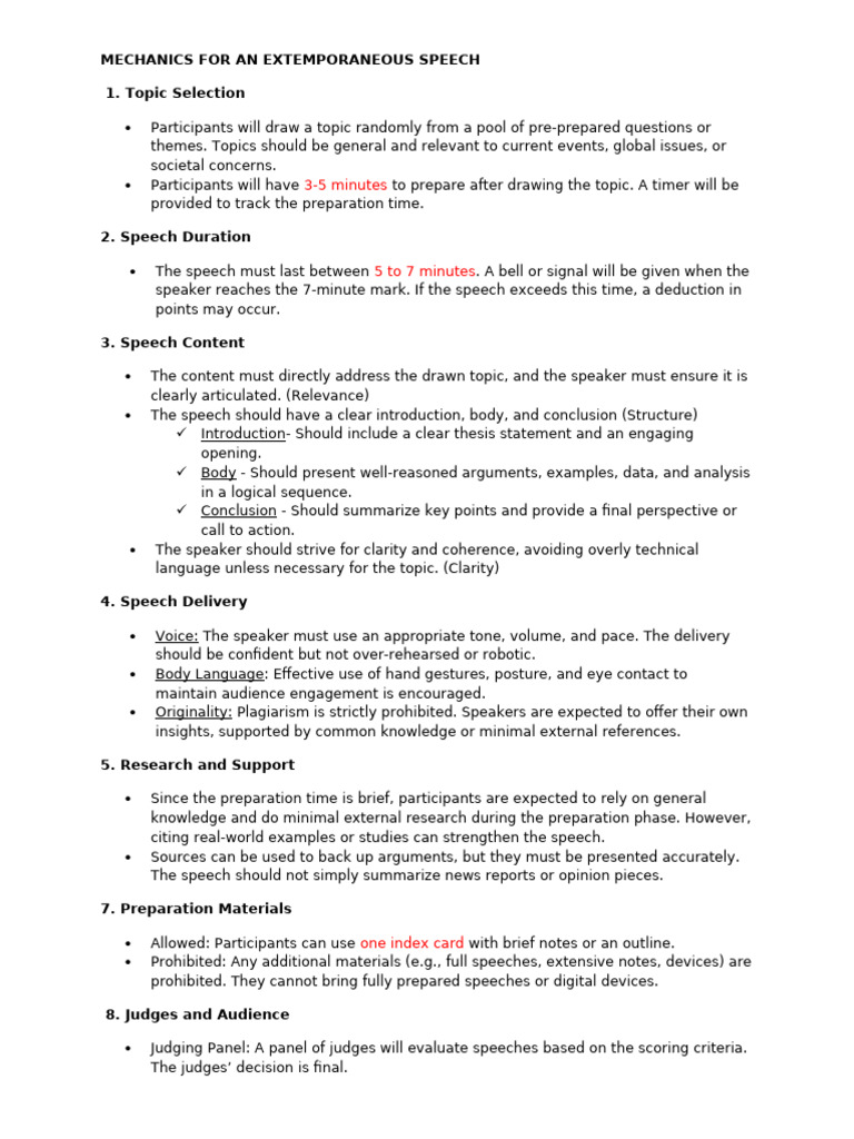 EXTEMPO-MECHANICS-CRITERIA | PDF | Plagiarism | Deductive Reasoning