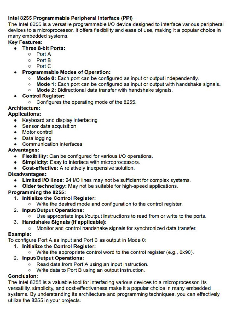 Topics of MPMC Unit 3 | PDF