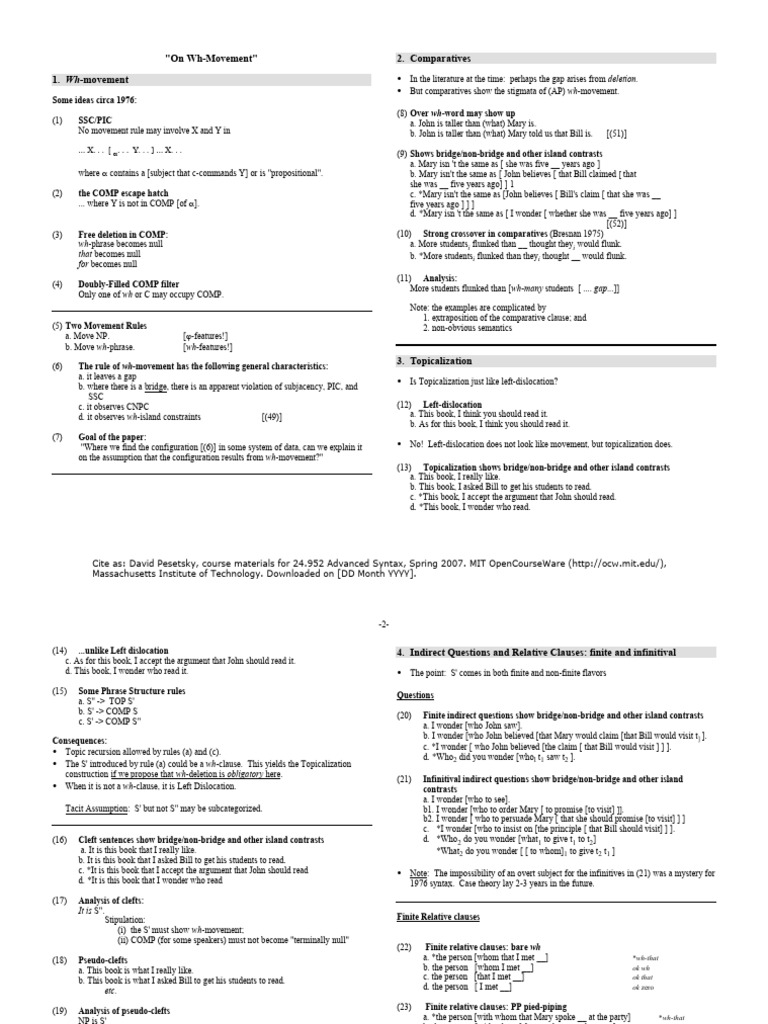 a53e047a-7717-4475-b847-63b84b4da724_wh_movement | PDF | Clause | Linguistics