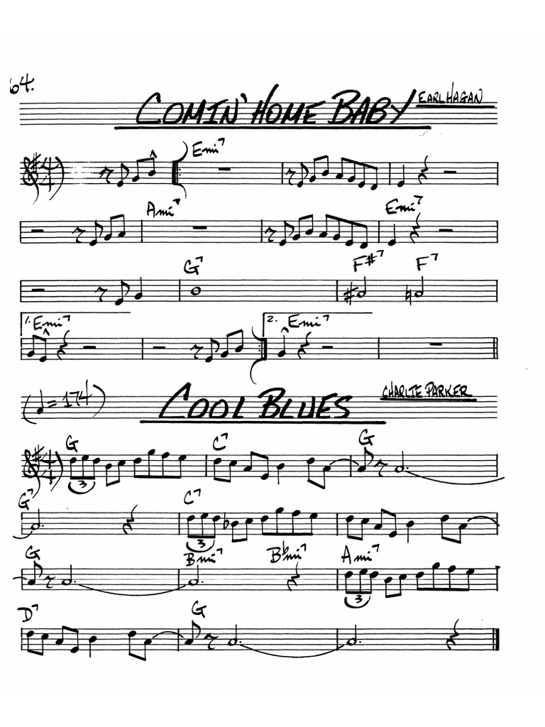 Comin' Home Baby-Real Book Volume 2 - ALTO | PDF