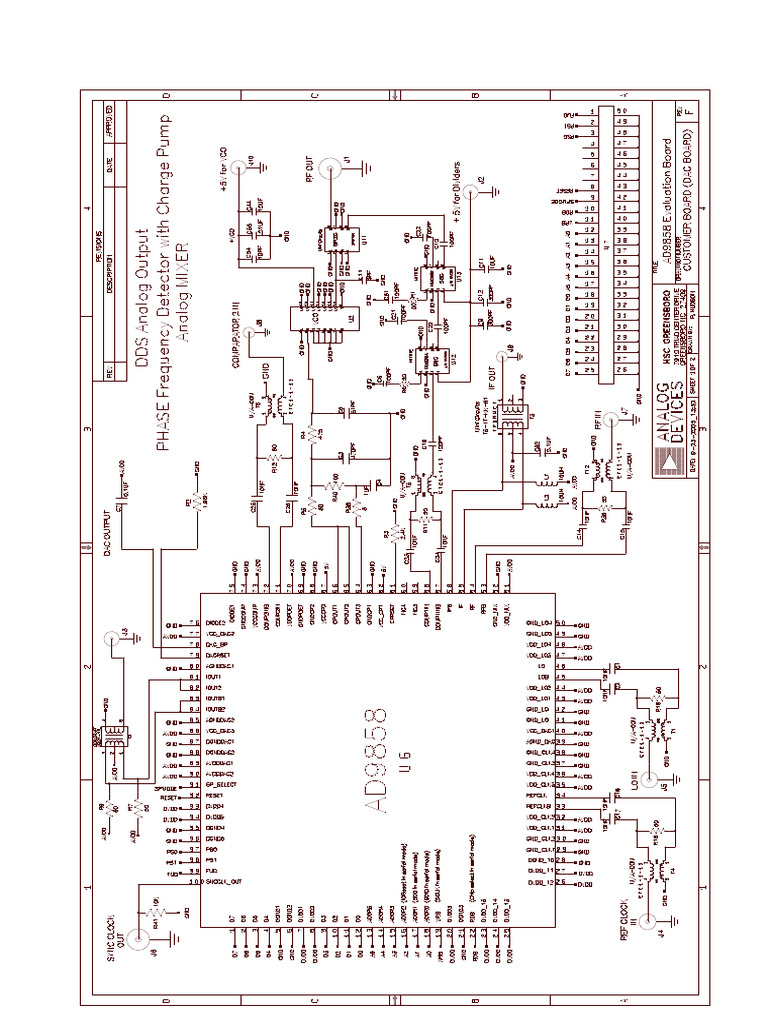 AD9858 DAC RevF Schem | PDF