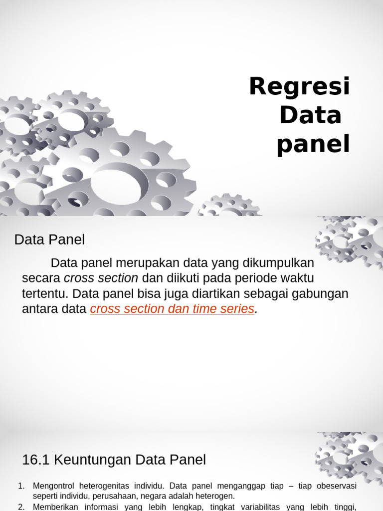 Regresi Data Panel | PDF