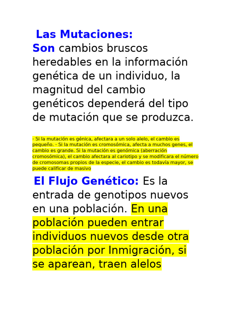 Las Mutaciones | PDF | Mutación | Gene