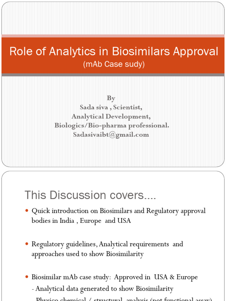 Biosimilar - A MAb Case Study | PDF | Life Sciences | Medicine