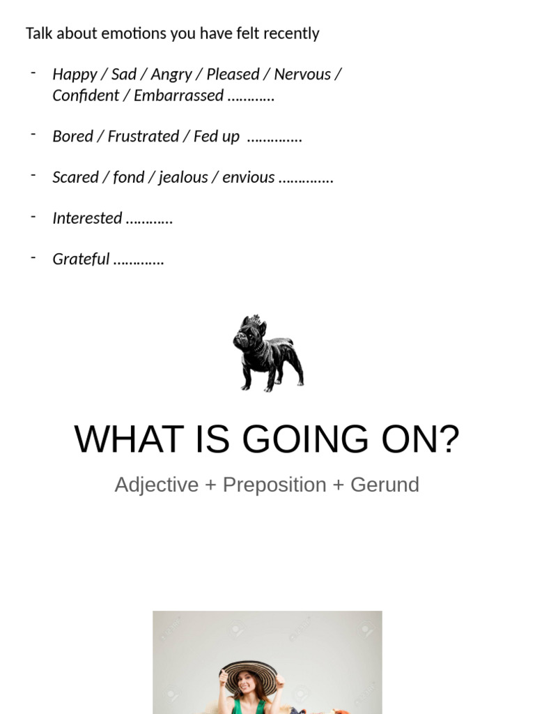 Adjective Preposition Gerund | PDF