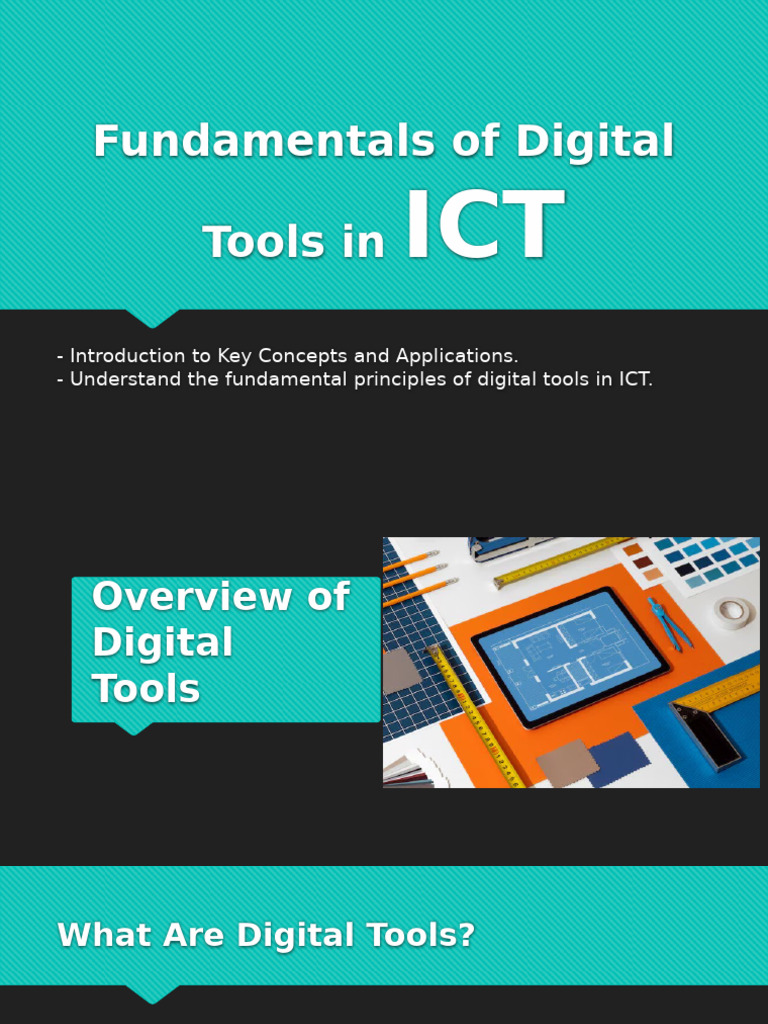 Fundamentals of Digital Tools in ICT | PDF | Software | Application ...