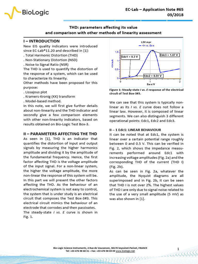 THD | PDF | Distortion | Electrical Impedance