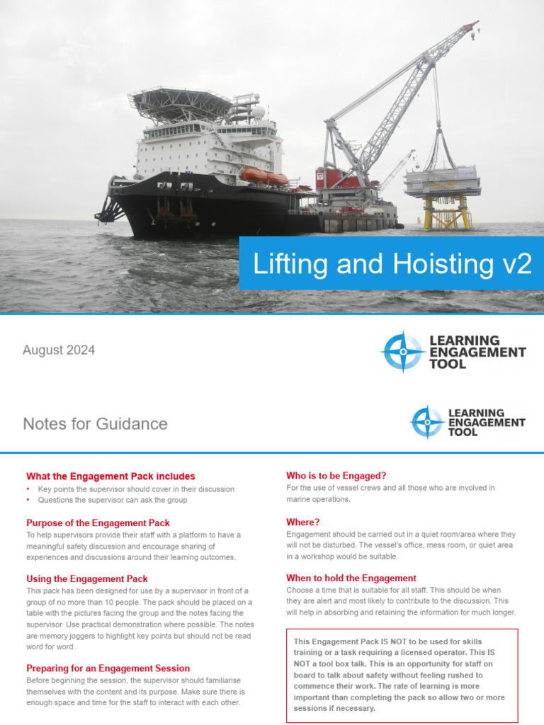 SHELL - LET - Q3-24 - Lifting and Hoisting v2 | PDF | Elevator | Communication