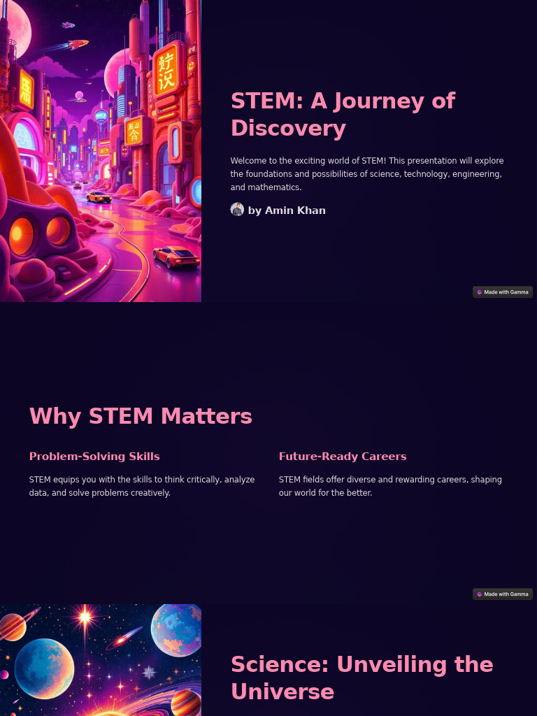 STEM A Journey of Discovery | PDF | Science, Technology, Engineering ...