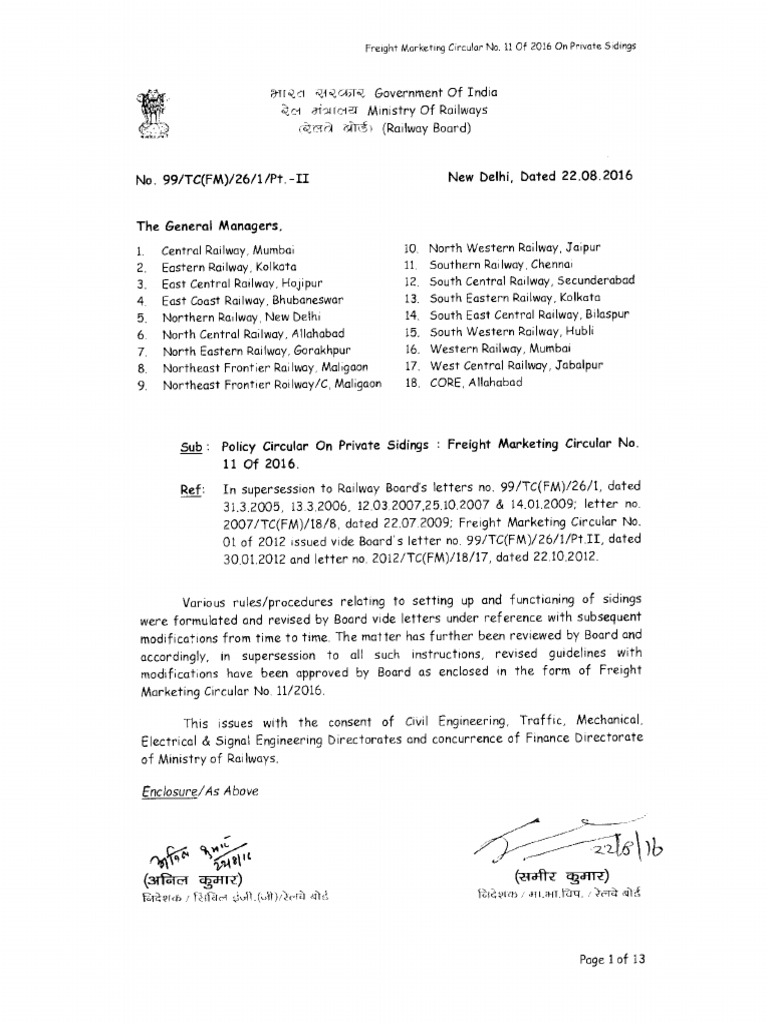 FM Circular No - 11 | PDF