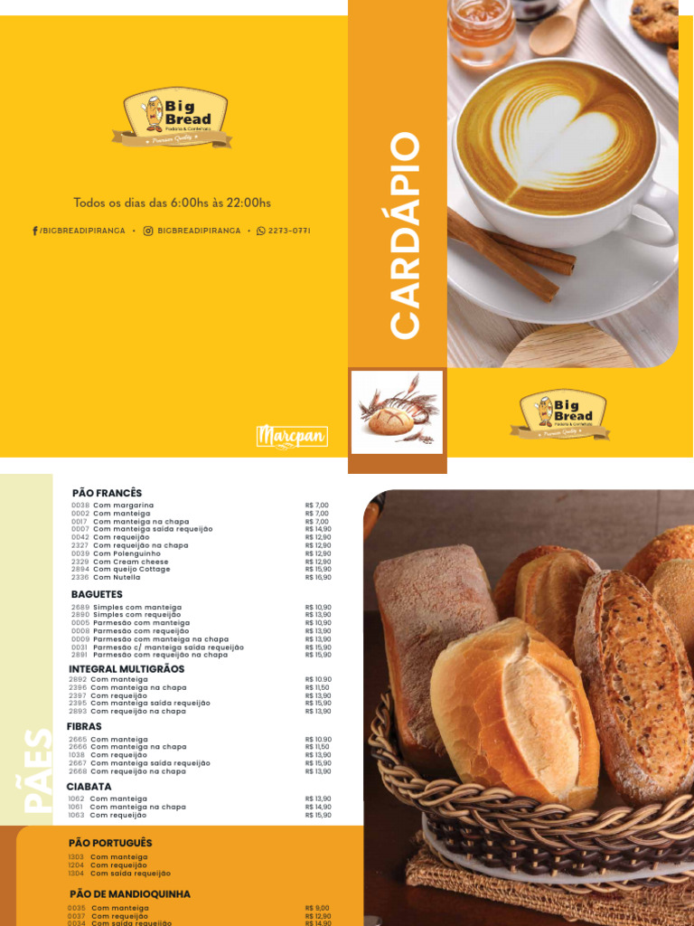 Card a Pio Big Bread | PDF | Hambúrgueres | Alimentos