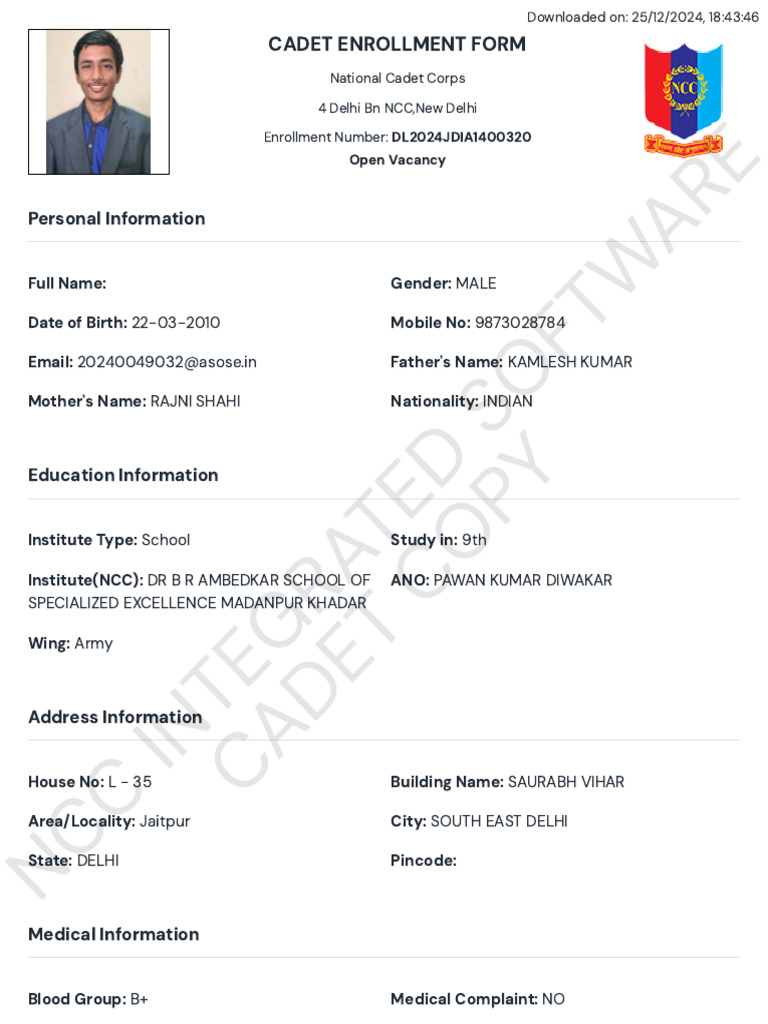 Cadet Dashboard | PDF | Youth Organizations | Military Life