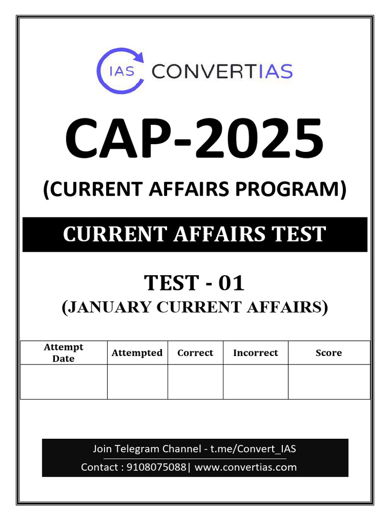 Jan'24 CA Test_Convert CAP_ QP | PDF | Investing | Enriched Uranium