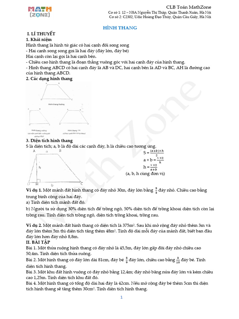 Hình Thang | PDF
