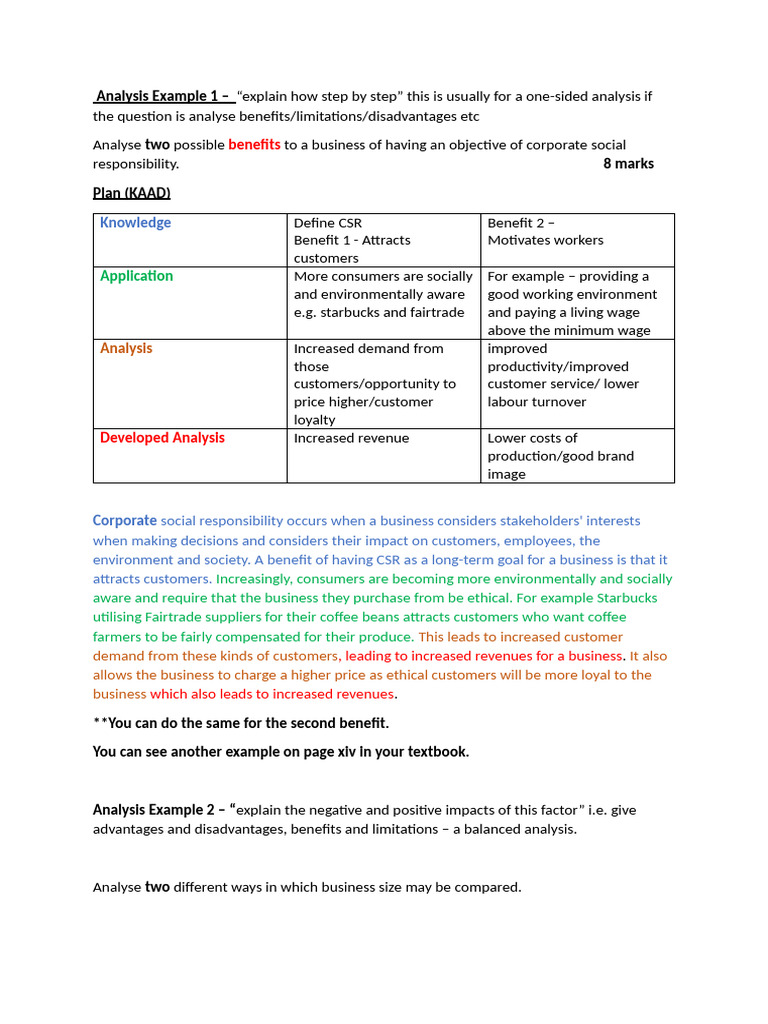 Business Analysis Example 1 | PDF | Corporate Social Responsibility | Fair Trade