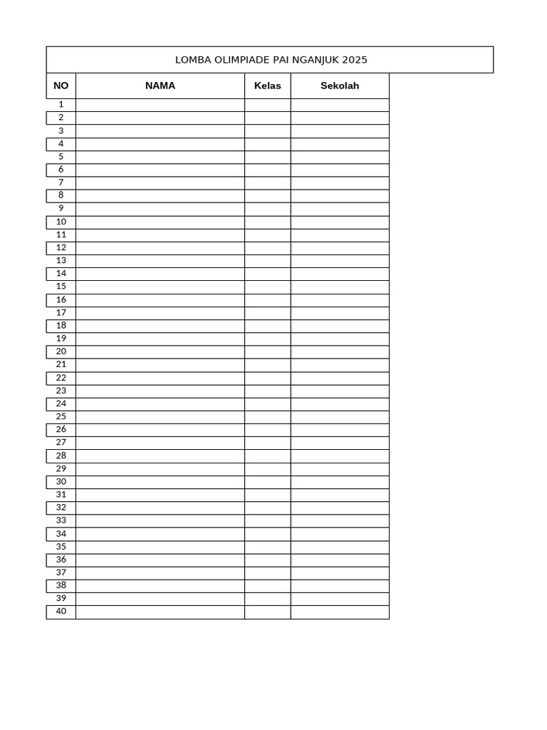 Lomba Olimpiade PAI | PDF