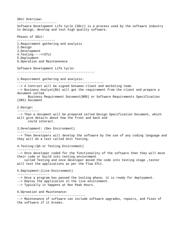 SDLC Phases: A Comprehensive Guide | PDF