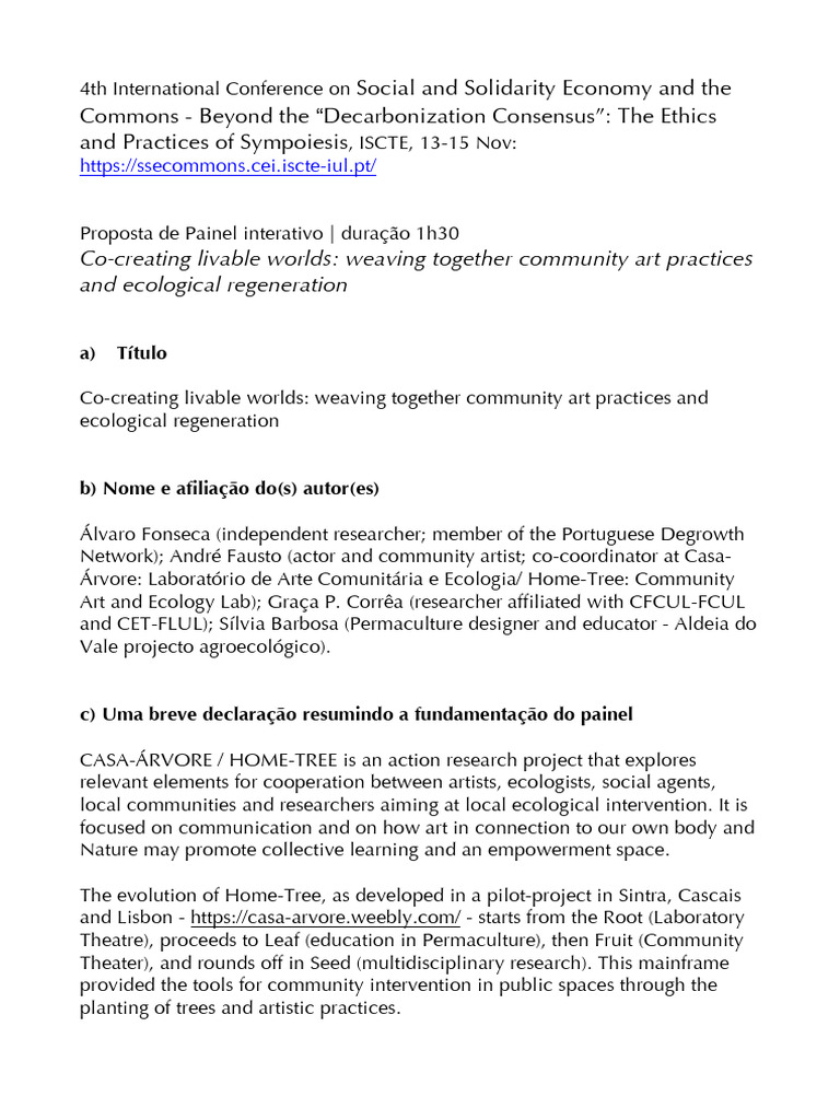 CASAARVOREpainel | PDF | Natural Environment | Theatre