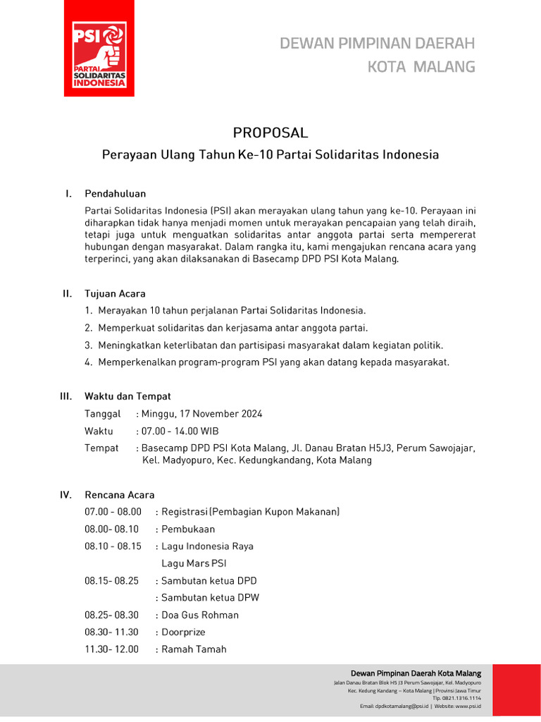 Proposal HUT PSI 10 17 Nov 2024 | PDF