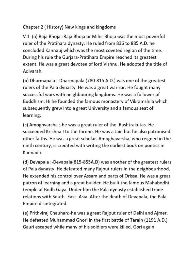 Class 7th History Chapter 2 (2) | PDF