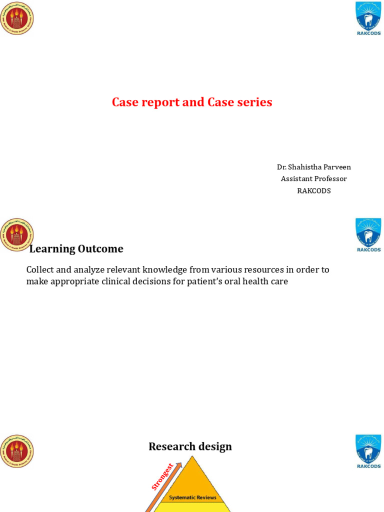 Understanding Case Reports and Series | PDF | Case Report | Medical ...