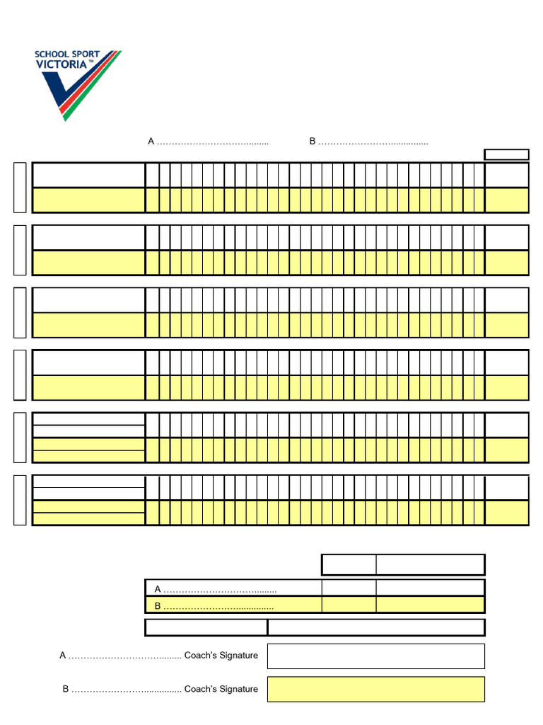 Badminton Score Sheet | PDF