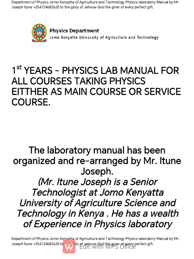 First Years Physics Lab Manual - 2023-2024 | PDF | Oscillation | Damping