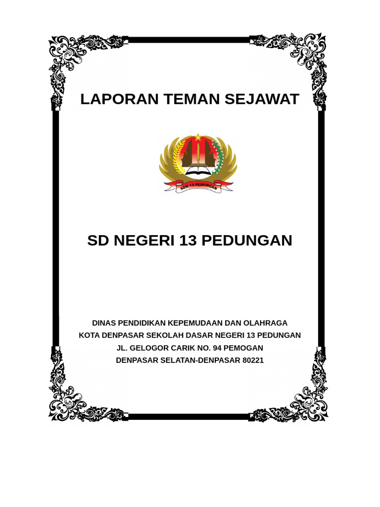 Laporan Teman Sejawat | PDF