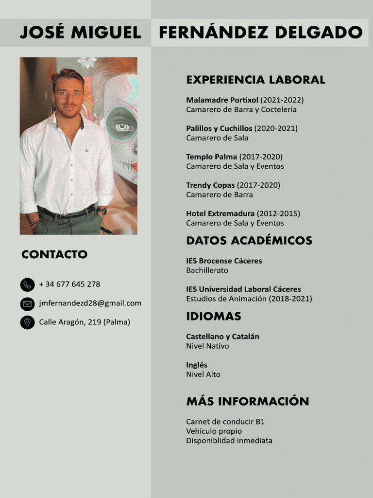 CV Jose Miguel Fernández Delgado | PDF