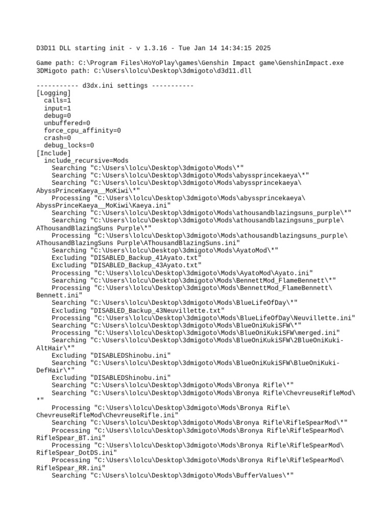 d3d11_log | PDF | Computing Platforms | Operating System Technology