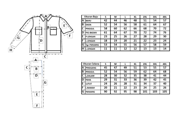 Standar Ukuran Seragam SMP | PDF