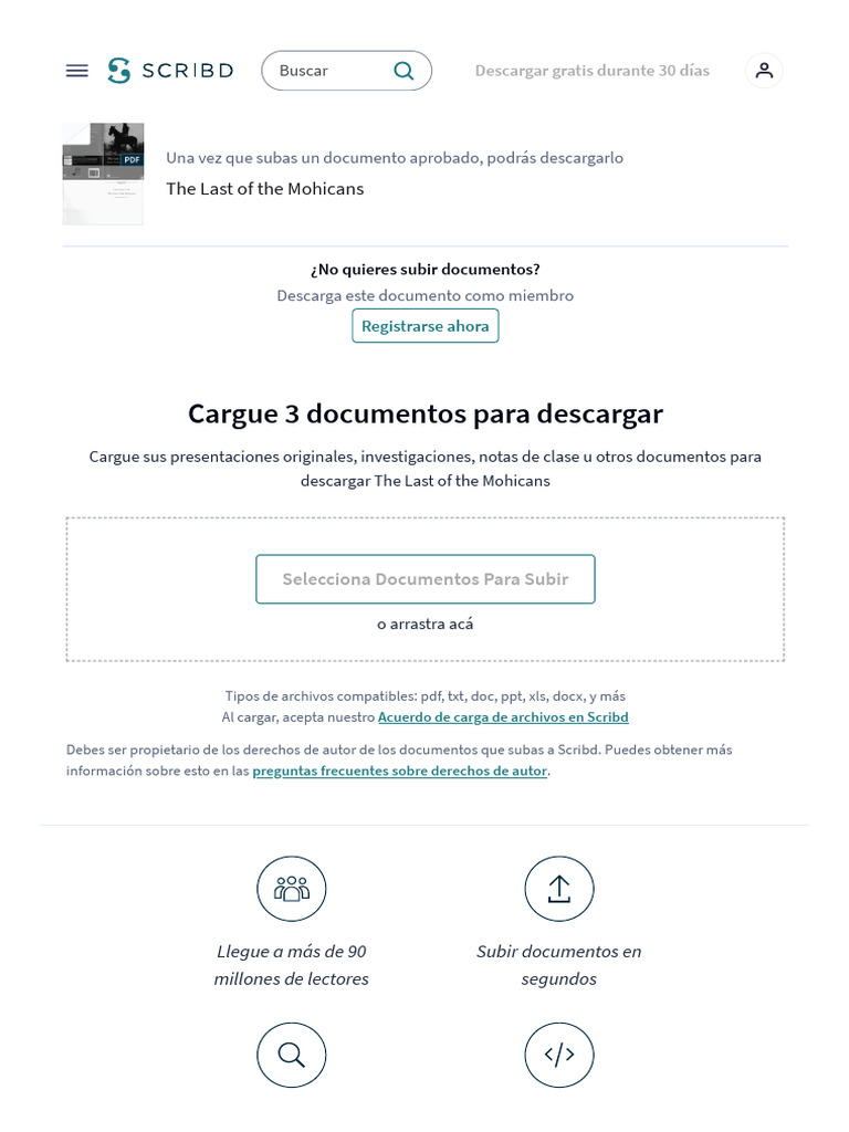 1Suba un documento _ Scribd | PDF | Scribd | Facebook