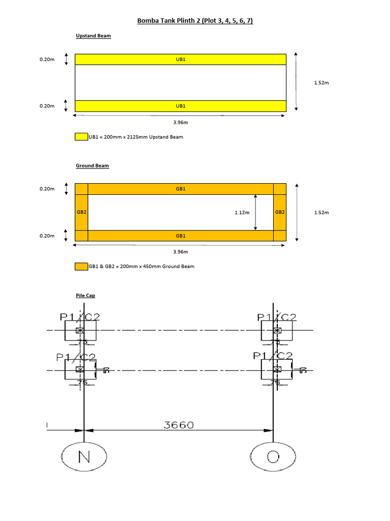 Water Tank Plinth Typical | PDF
