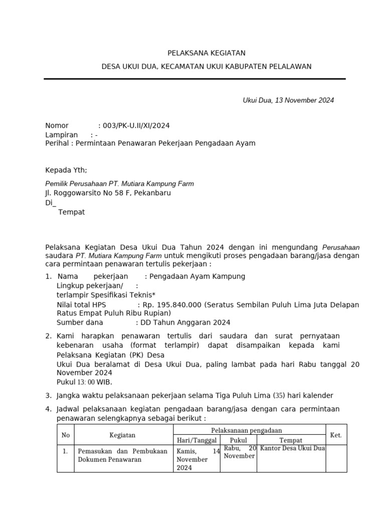 PT. Mutiara Farm | PDF