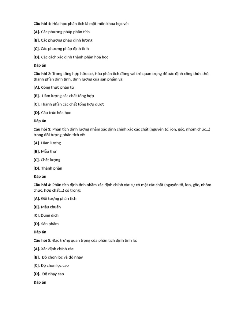 Câu Hỏi 1-90 | PDF