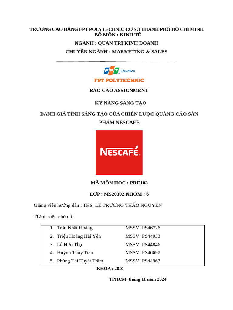 ASM20302 Nhom6 | PDF