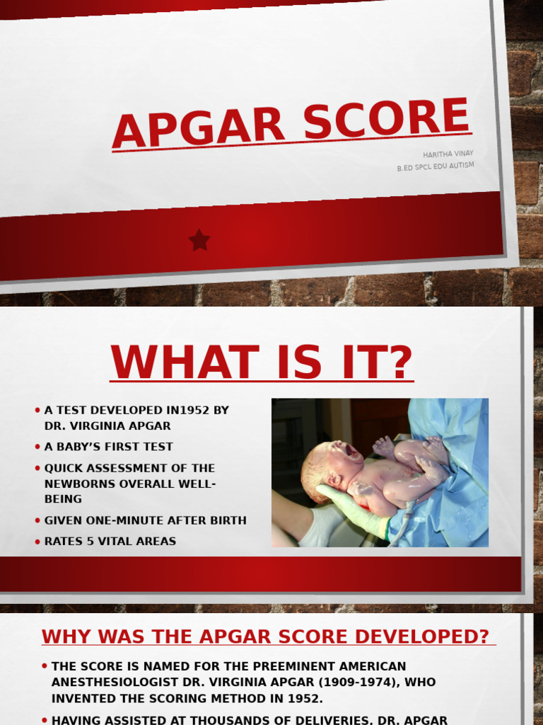 APGAR SCORE | PDF | Infants | Preterm Birth