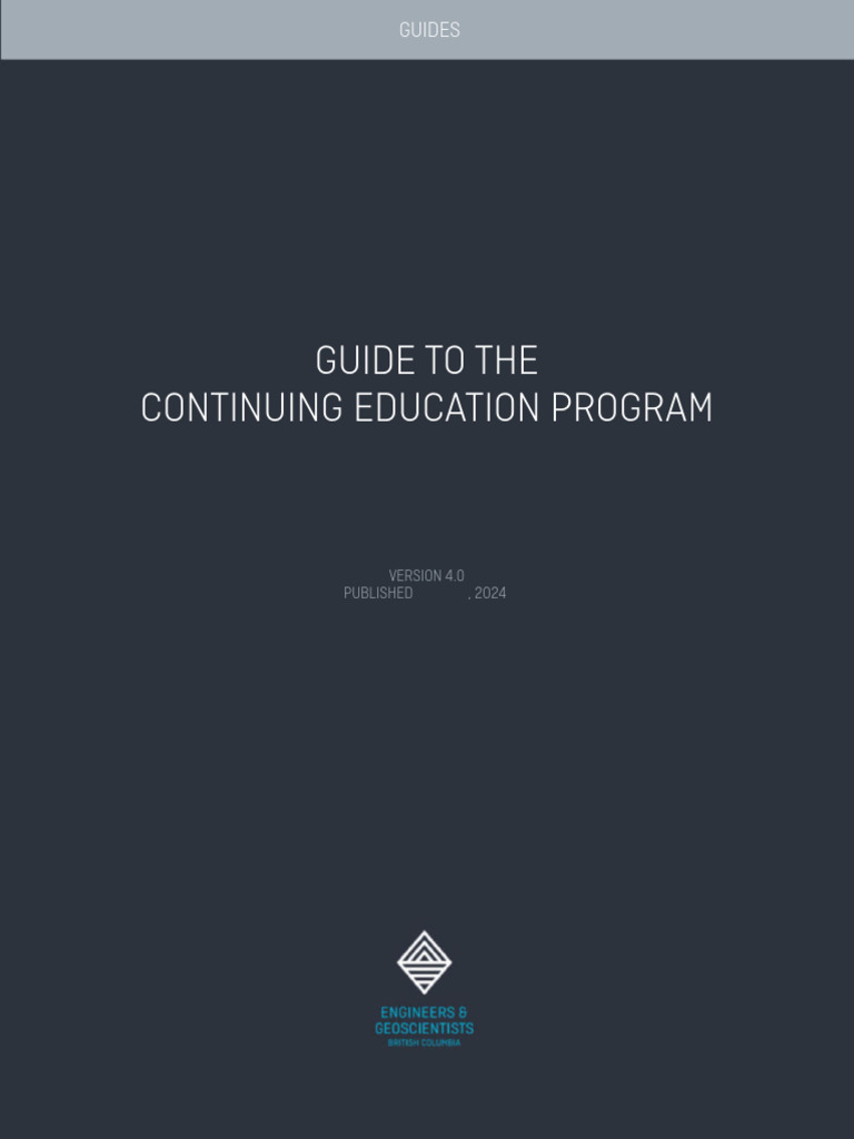EGBC Guide To The CEP | PDF | Regulatory Compliance | Engineering