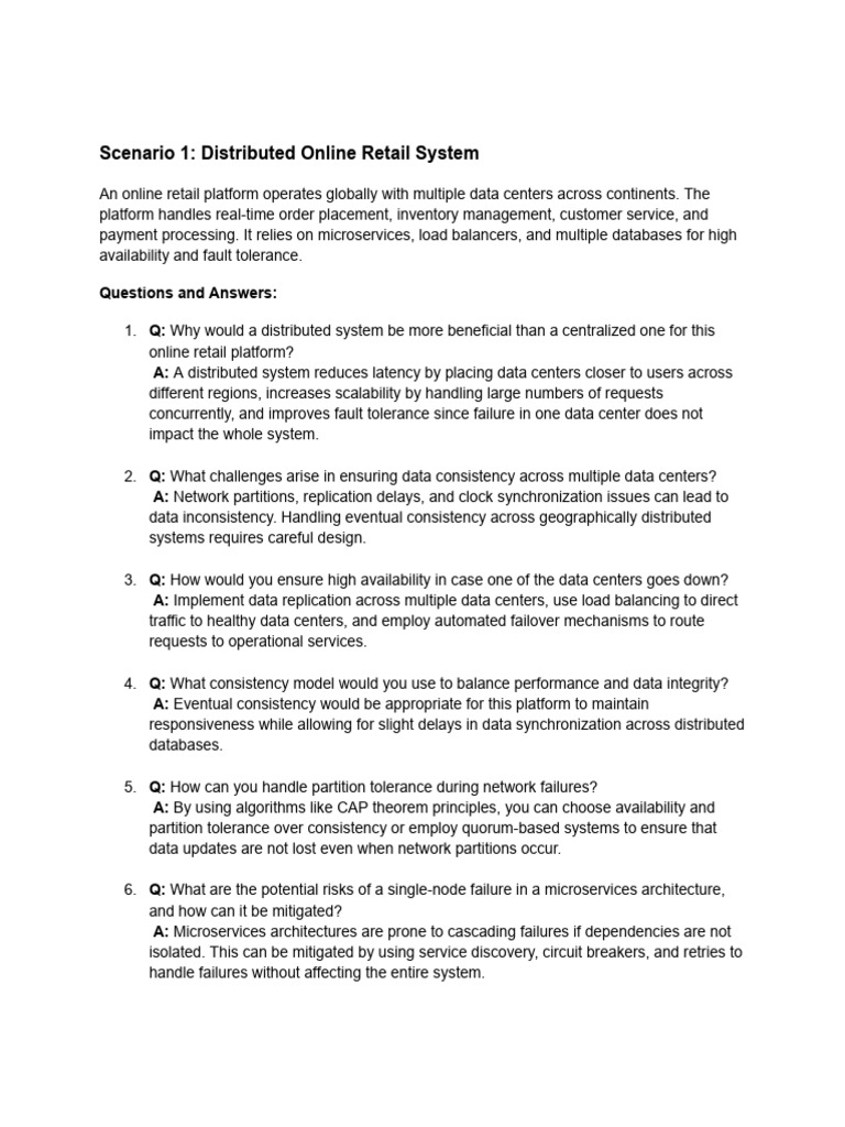 SCENARIO | PDF | Load Balancing (Computing) | Peer To Peer