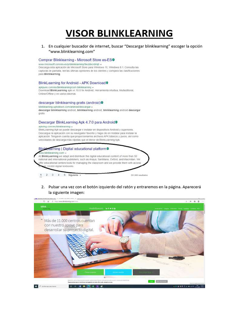 Visor Blinklearning | PDF