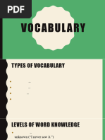 Core Vocabulary Screening | PDF