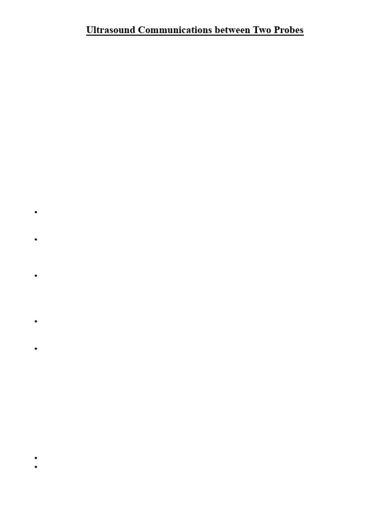 Ultrasound Communications Between Two Probes | PDF | Modulation | Mimo