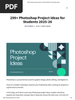 Photoshop Projects & Assignments | PDF